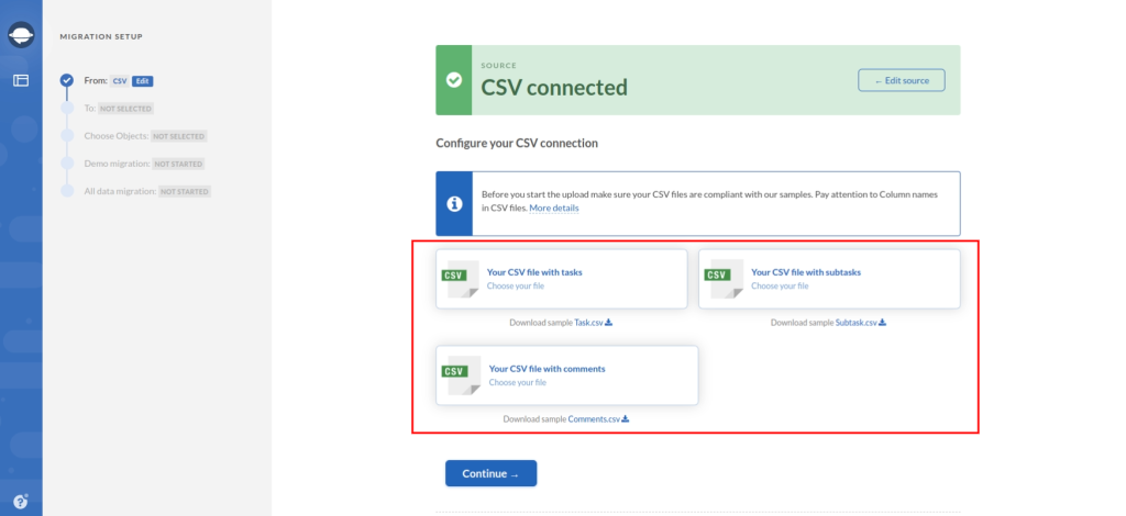 Automate CSV Task Export and Import